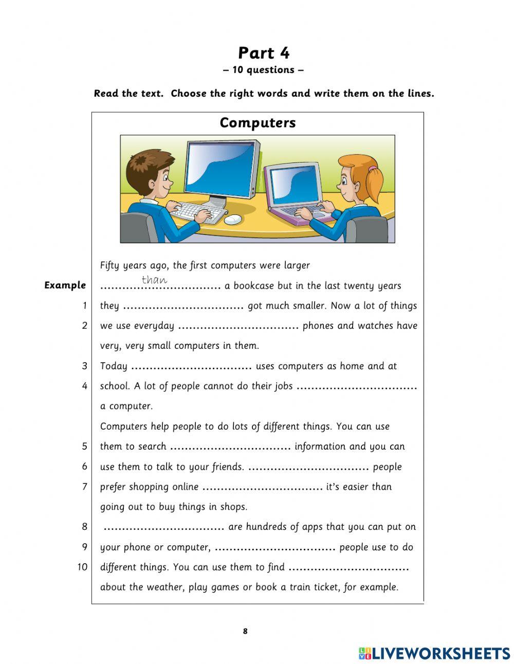 FLYERS MOCK EXAM | Free Interactive Worksheets | 6490842