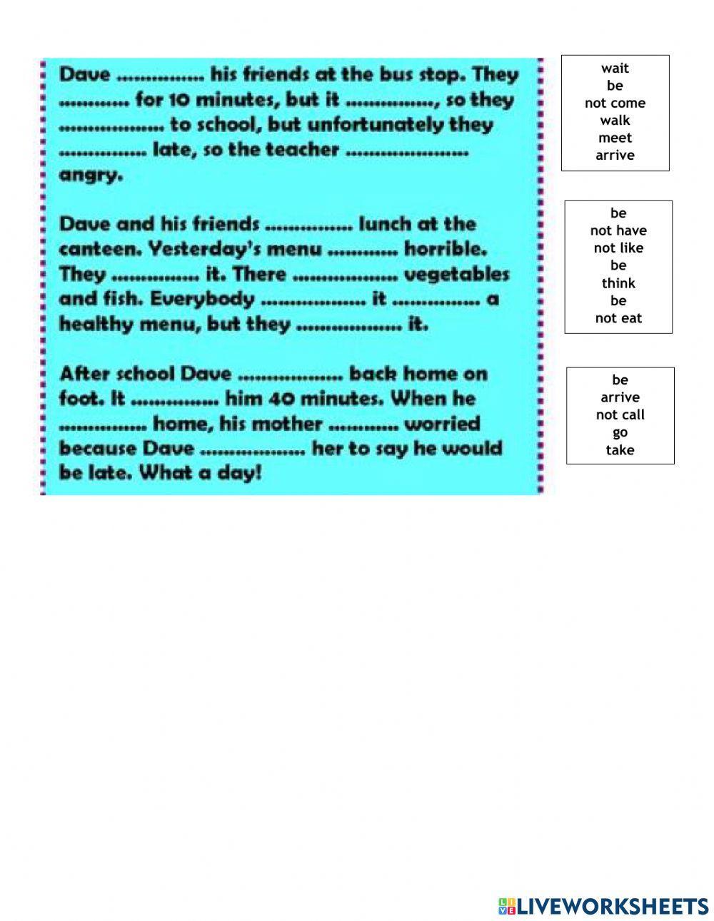 Past simple mix… | Free Interactive Worksheets | 830758