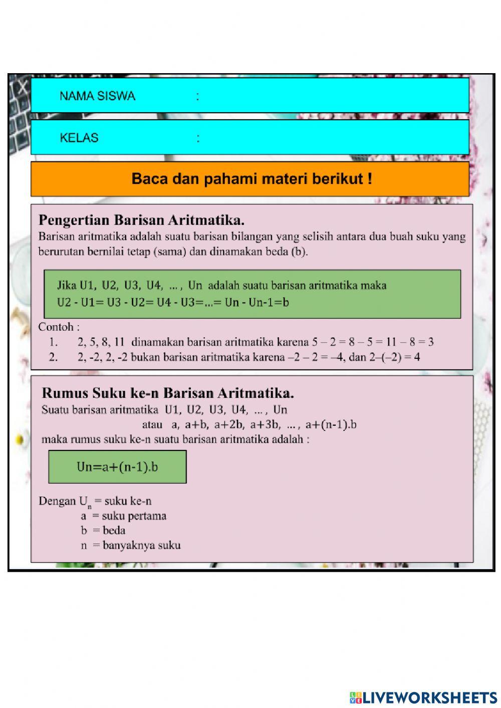 Latihan e-lkpd free worksheet | Live Worksheets
