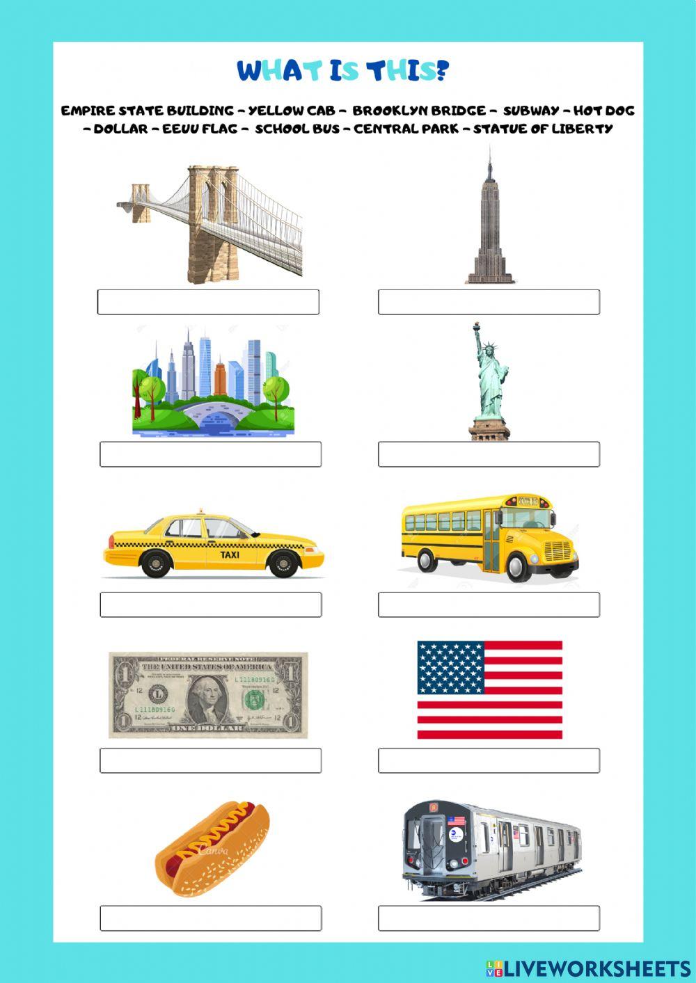 New york | Free Interactive Worksheets | 831615