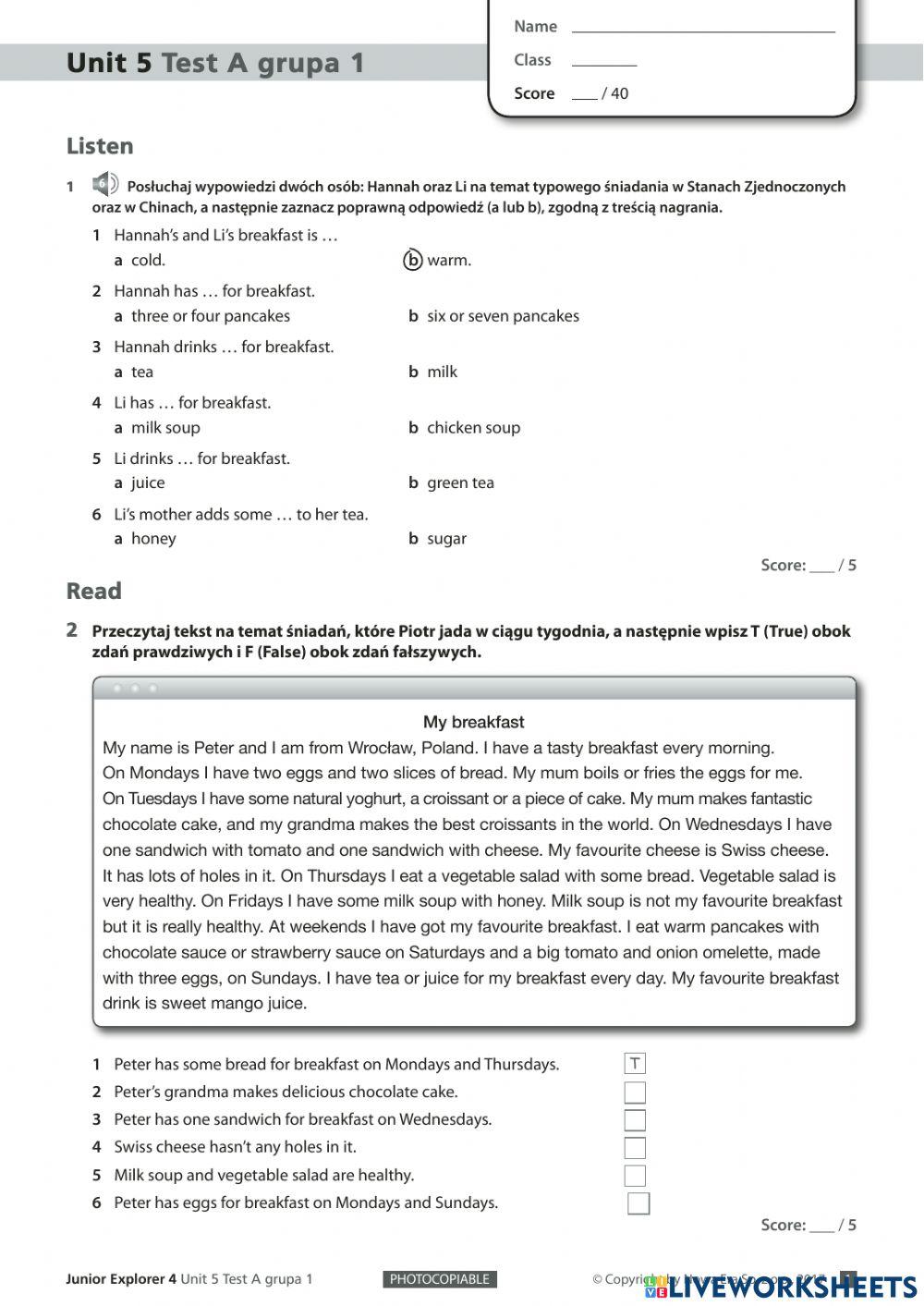 Junior explorer… | Free Interactive Worksheets | 4892401