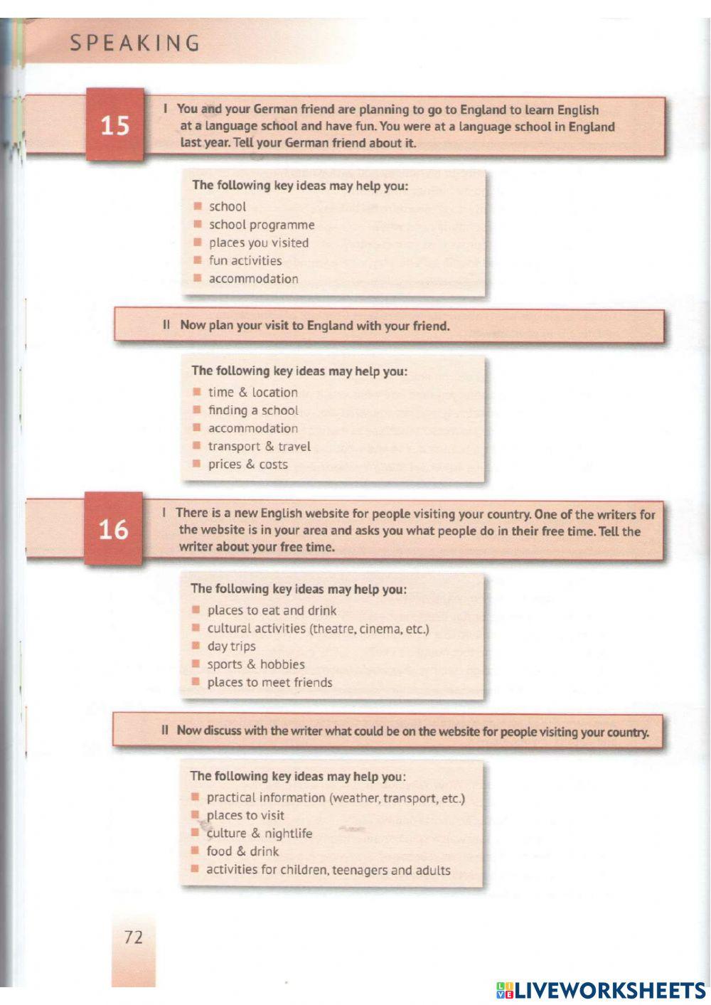 2300140 | English Test Training A2 - Speaking 15-24