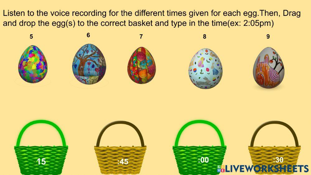 Listening activity Time activity 829308 | Vannessa Rivera