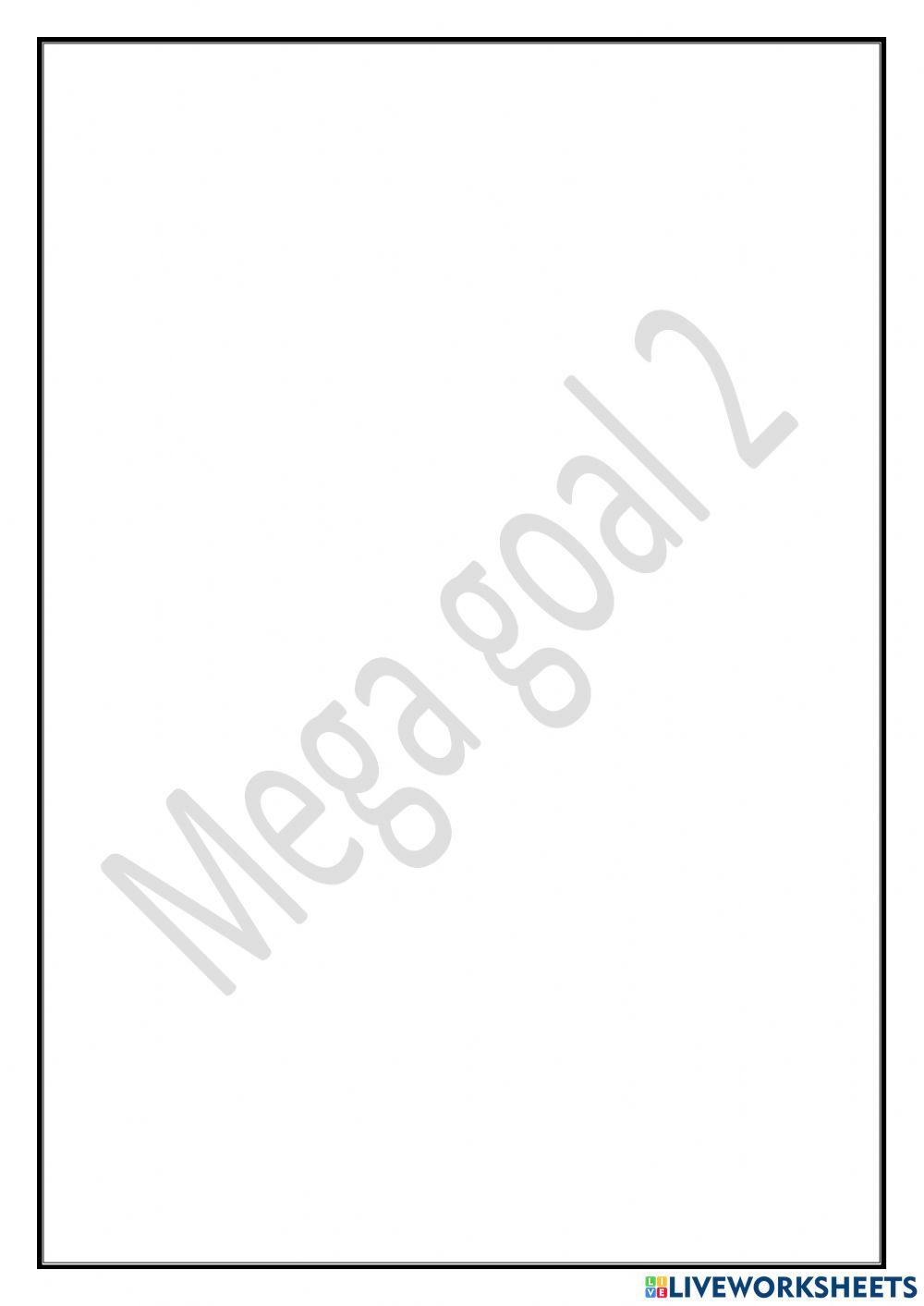 Unit4 lesson 11 mega goal 2 worksheet | Live Worksheets