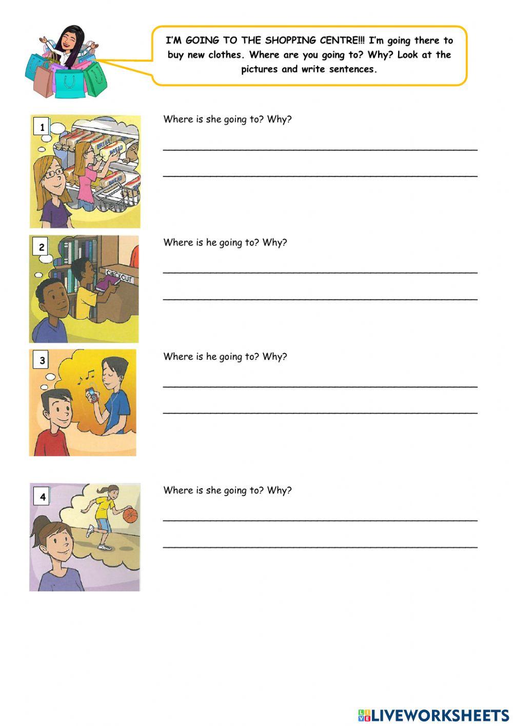 Exam activity for 3 children | Live Worksheets