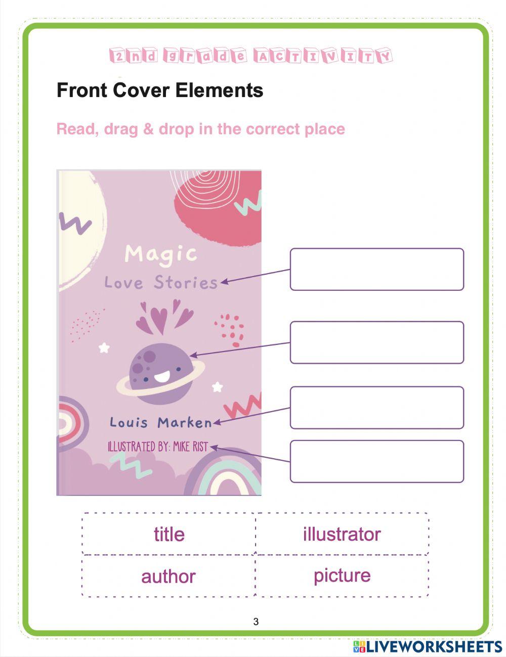 Parts of a book online exercise | Live Worksheets