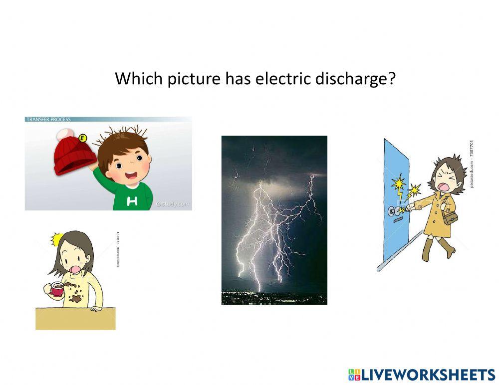 Electric discharge worksheet | Live Worksheets