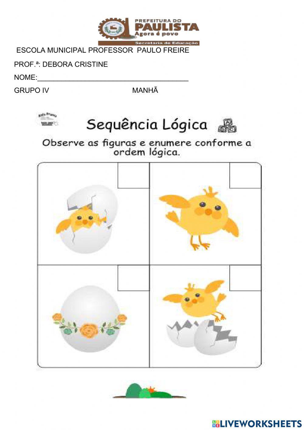 Sequ-logicancia worksheet | Live Worksheets