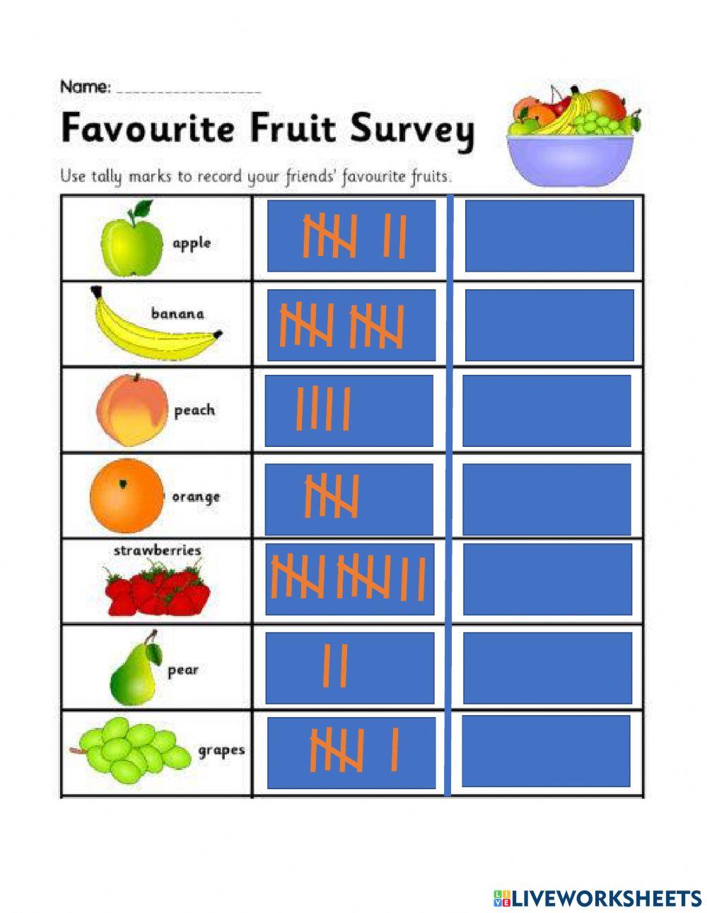 Take a Survey worksheet | Live Worksheets