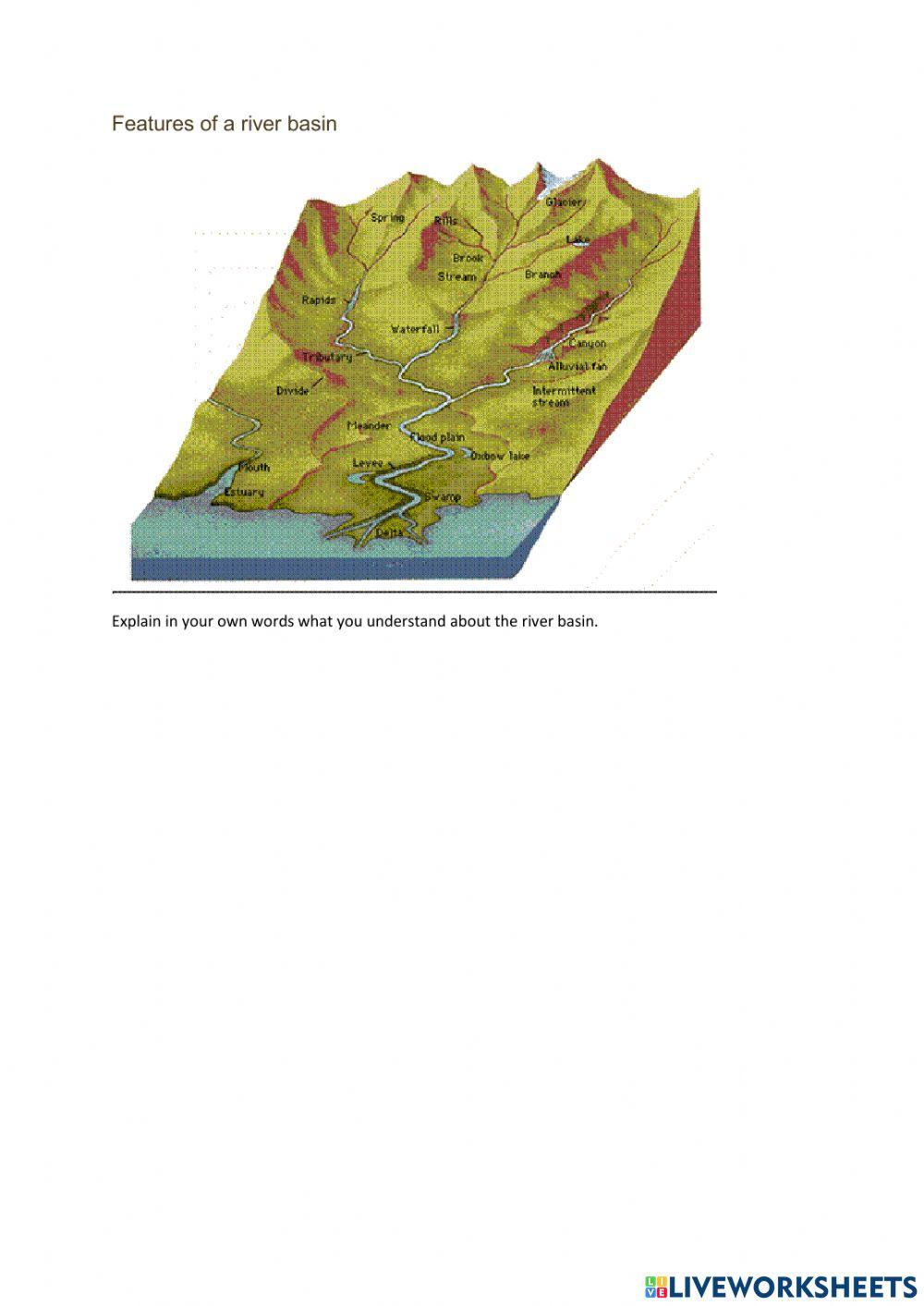 River questions test worksheet | Live Worksheets