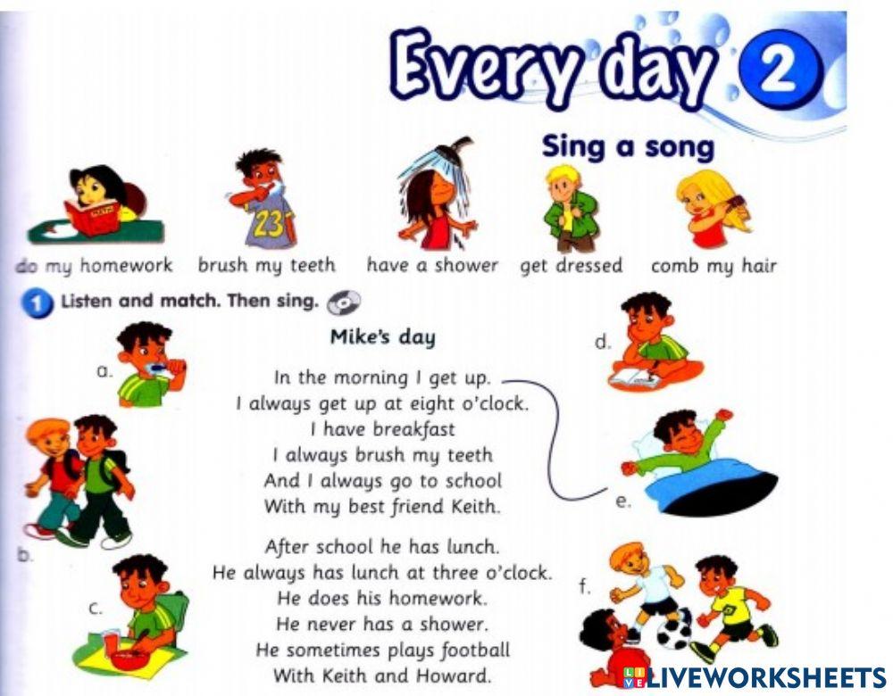 YEAR 3 : MODULE 2 :EVERY DAY : PAGE 15 online exercise for | Live ...