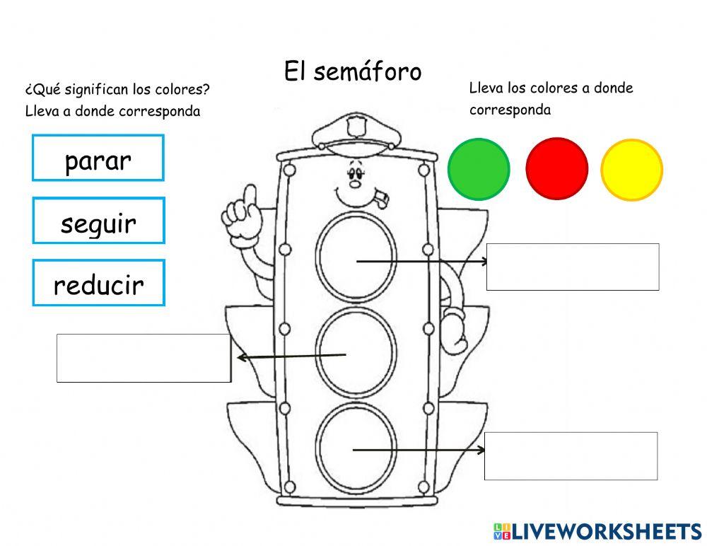 Semáforo interactive activity | Live Worksheets