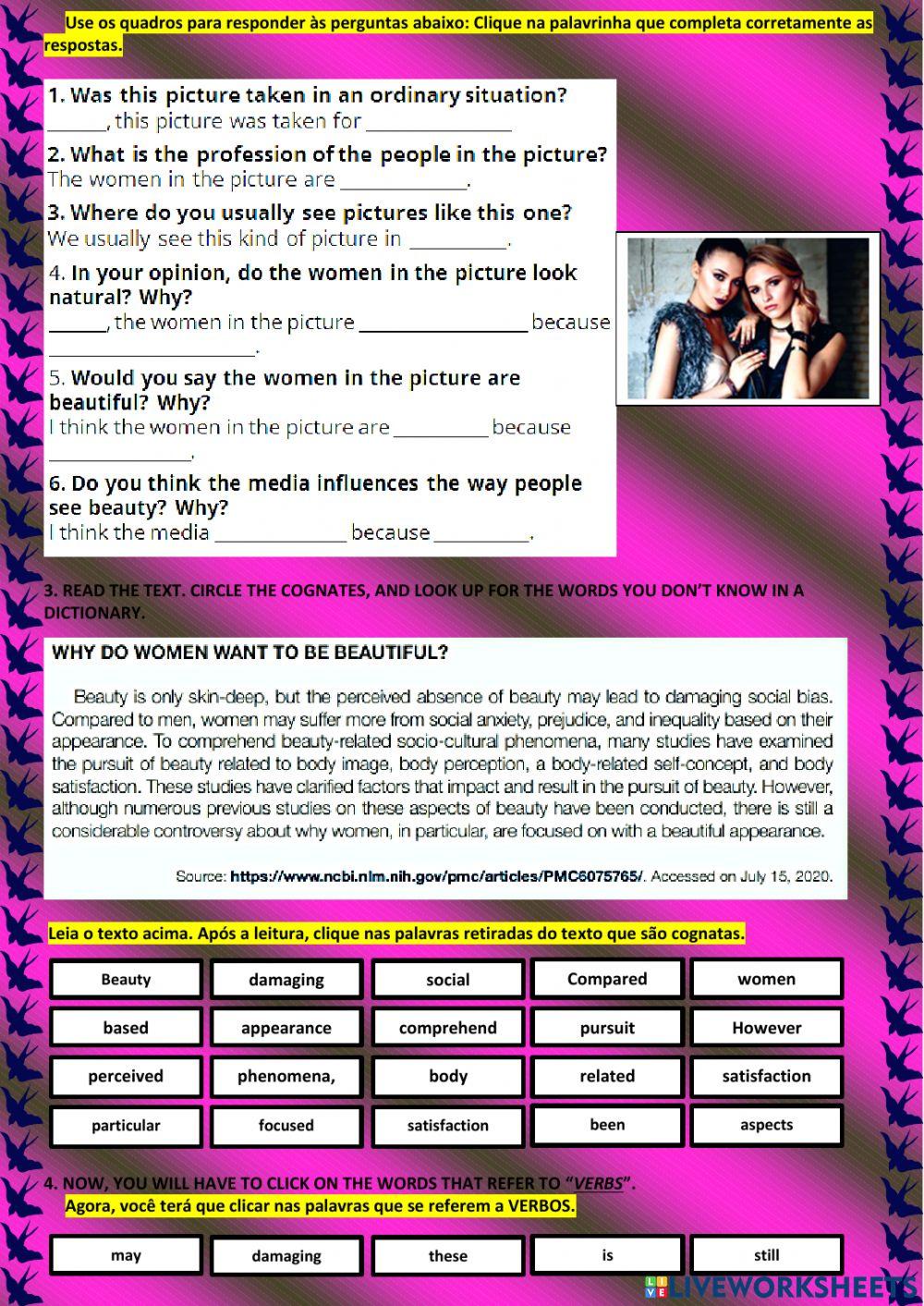 776073 | 1st BIMESTER - 4ª ACTIVITY – BEAUTY IS IN THE