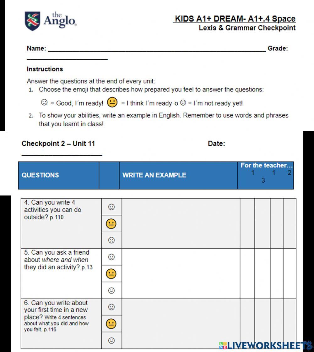 checkpoint 2 | Free Interactive Worksheets | 6455667