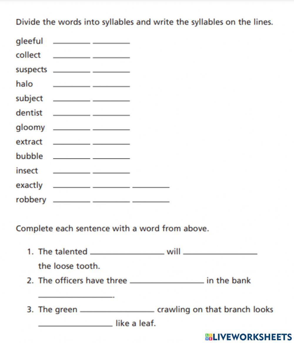 SPIRE 7 pg 8 worksheet | Live Worksheets