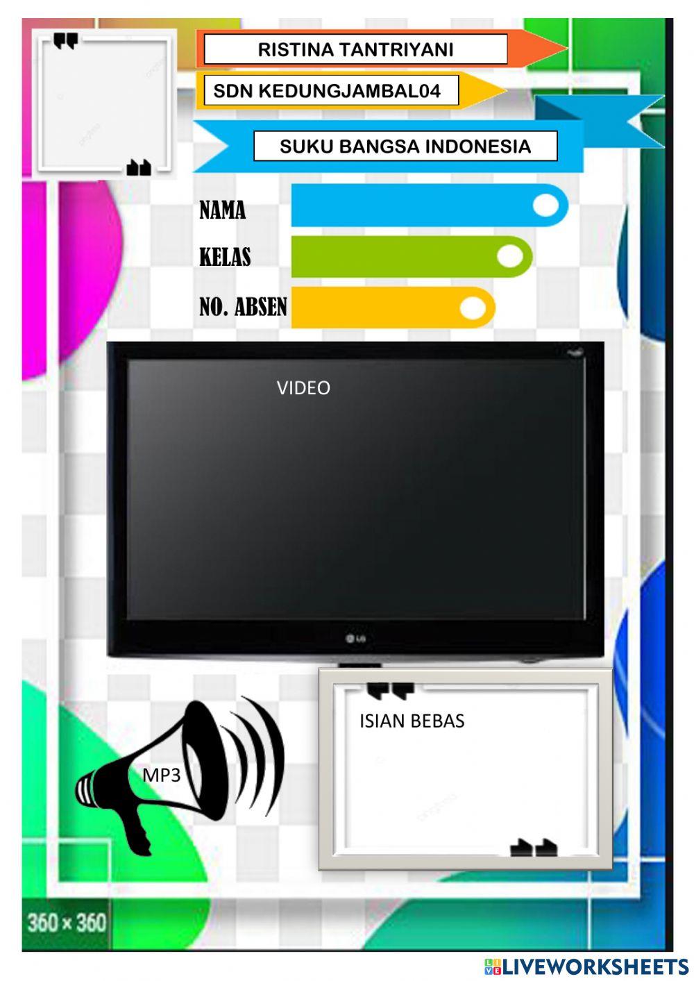 Bahasa indonesia worksheet for 2 | Live Worksheets