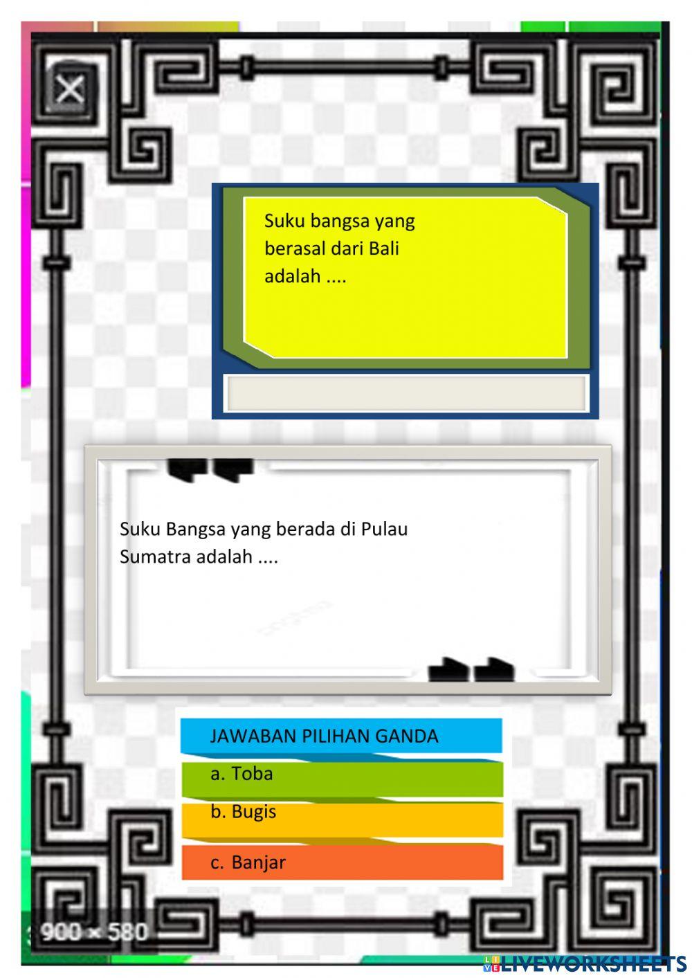 Bahasa indonesia worksheet for 2 | Live Worksheets