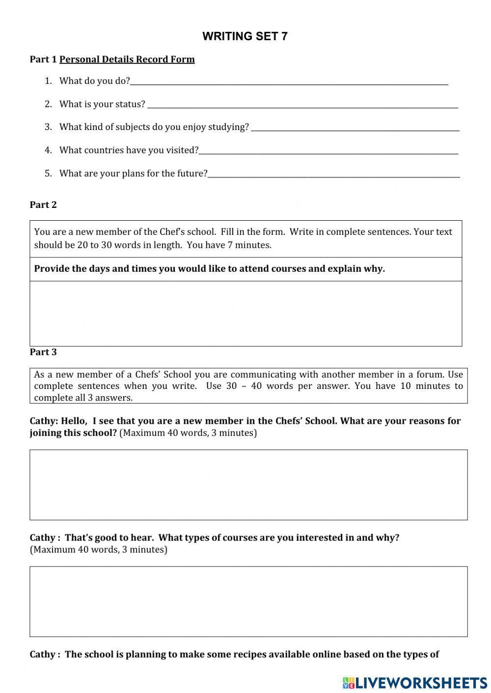 834925 | Aptis writing 7 | Emilia Calvo | LiveWorksheets