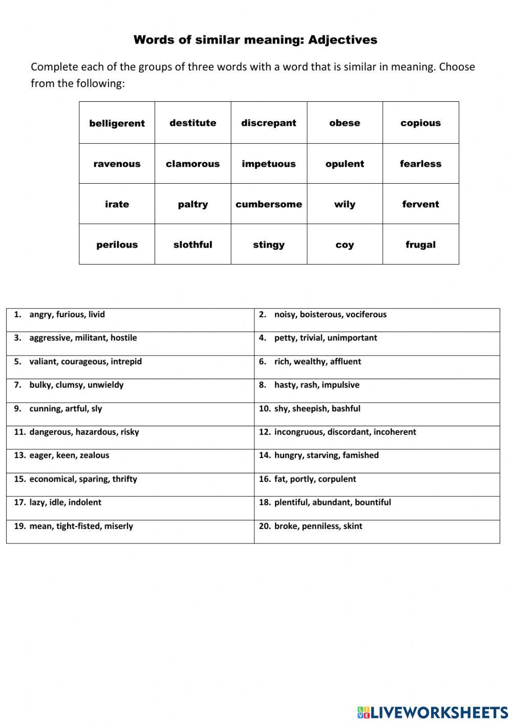 Vocabulary C1 - C2 drag and drop 835215 | Emilia Calvo
