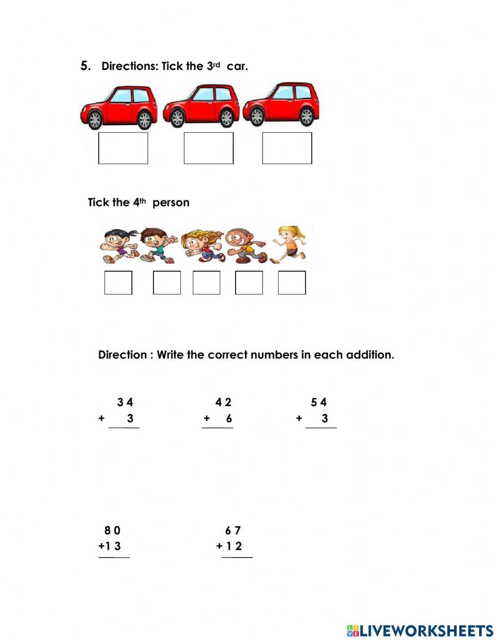 Math exam online pdf worksheet | Live Worksheets