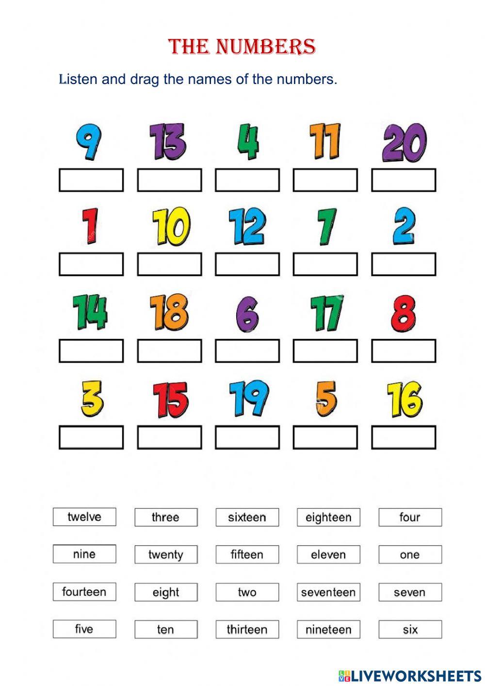 The numbers online exercise for primero, segundo y tercero de primaria ...
