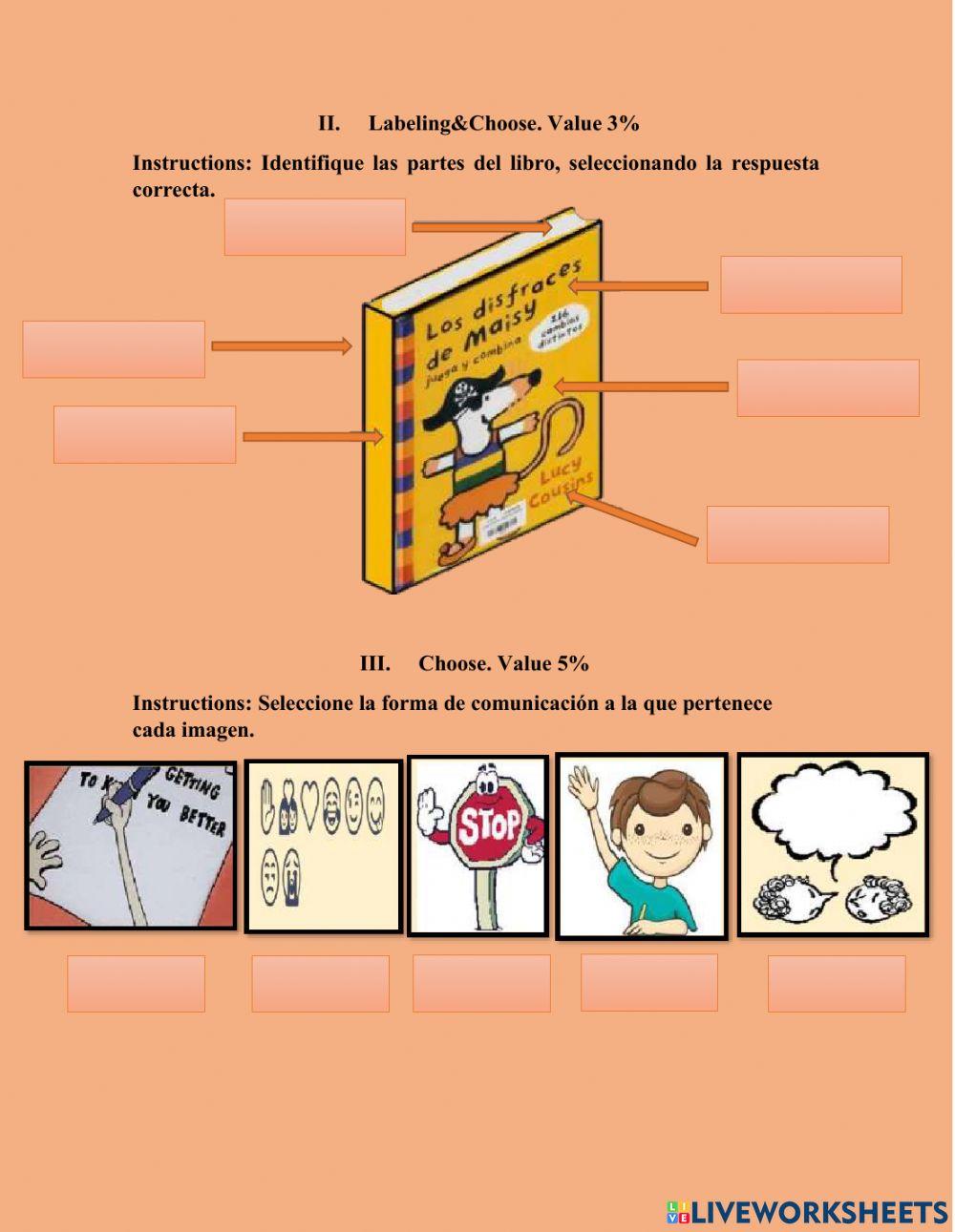 Español worksheet for 2 | Live Worksheets