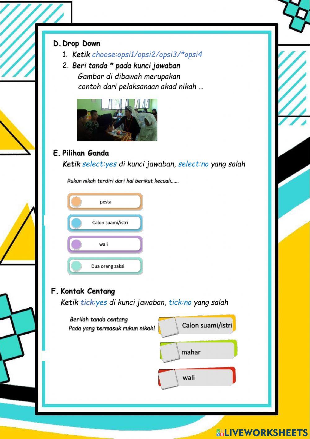 Lkpd PAI activity | Live Worksheets