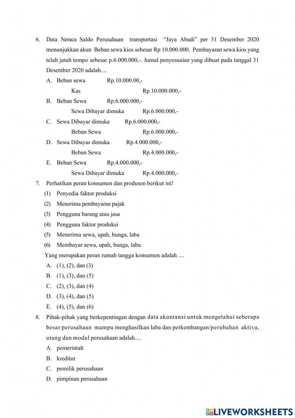 Yeag worksheet | Live Worksheets