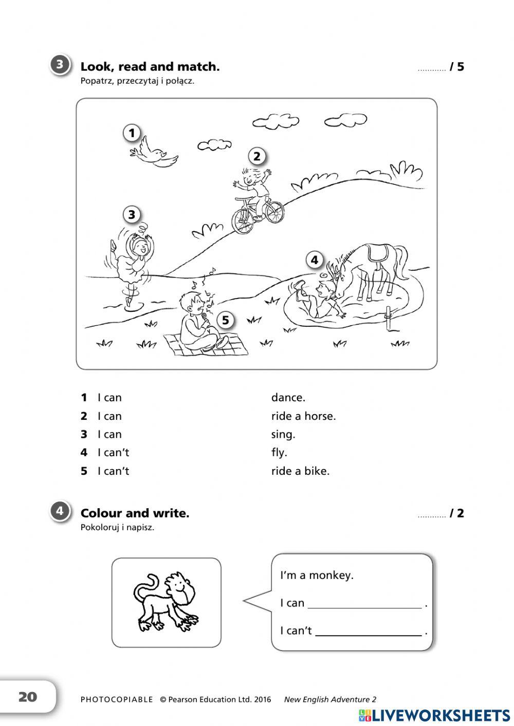 Klasa 2 - unit 5 test online exercise for | Live Worksheets