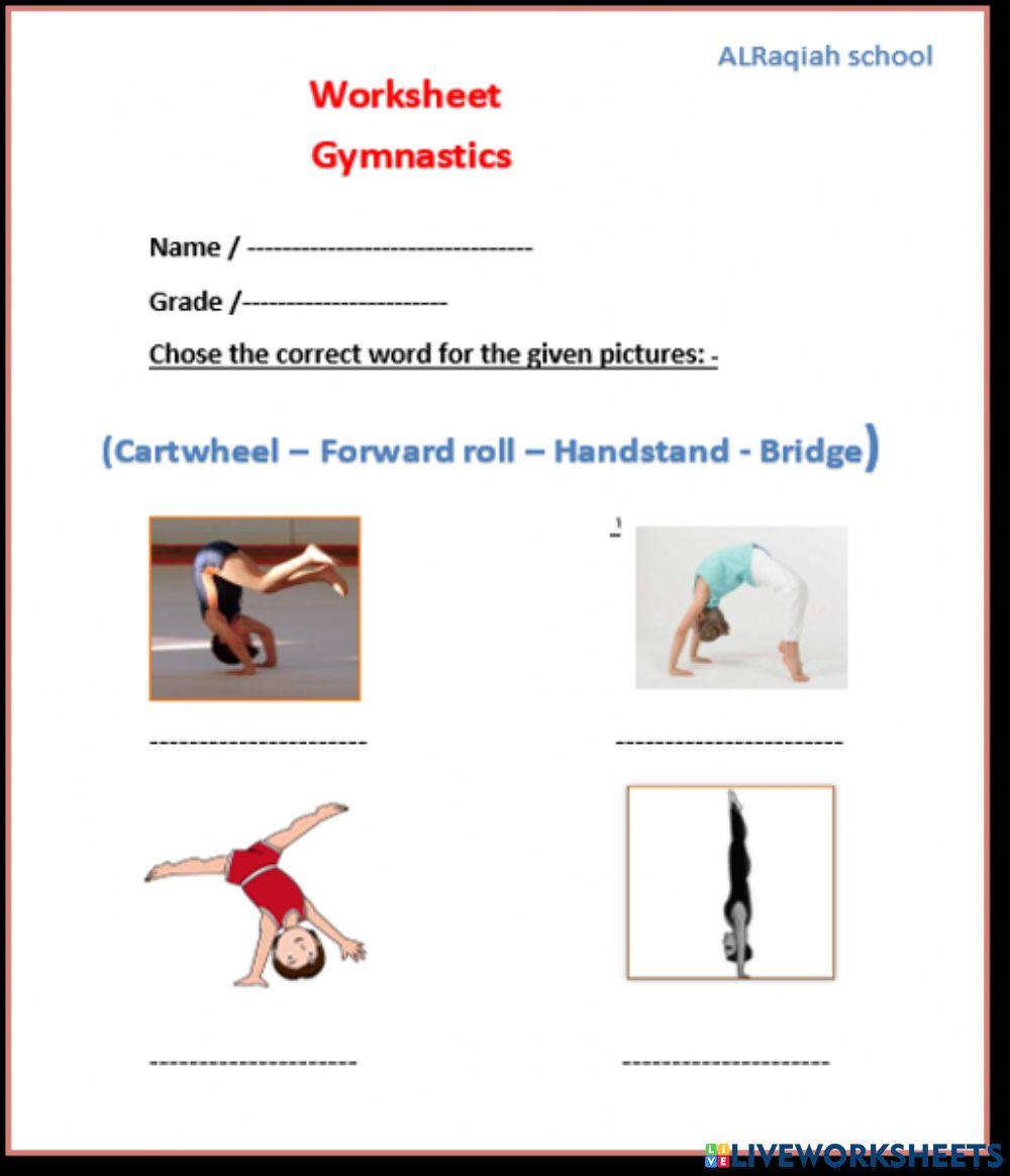 Gymnastics online exercise for | Live Worksheets
