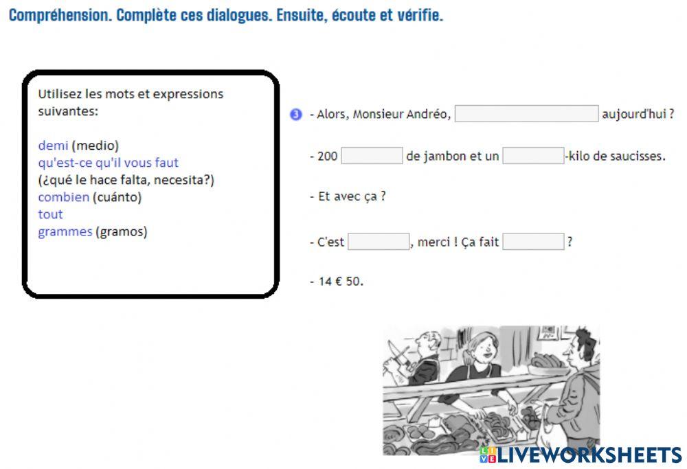 Dialogue 2 cahier d'exercices p 33 online exercise for | Live Worksheets