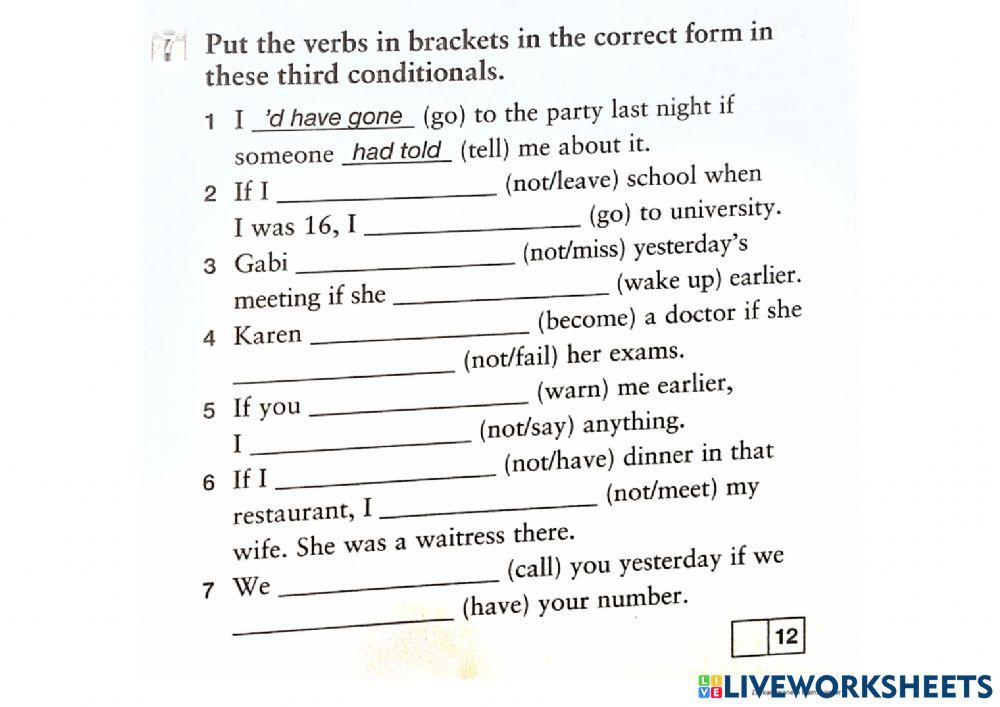 Interki Unit 6 + conditionals online exercise for | Live Worksheets