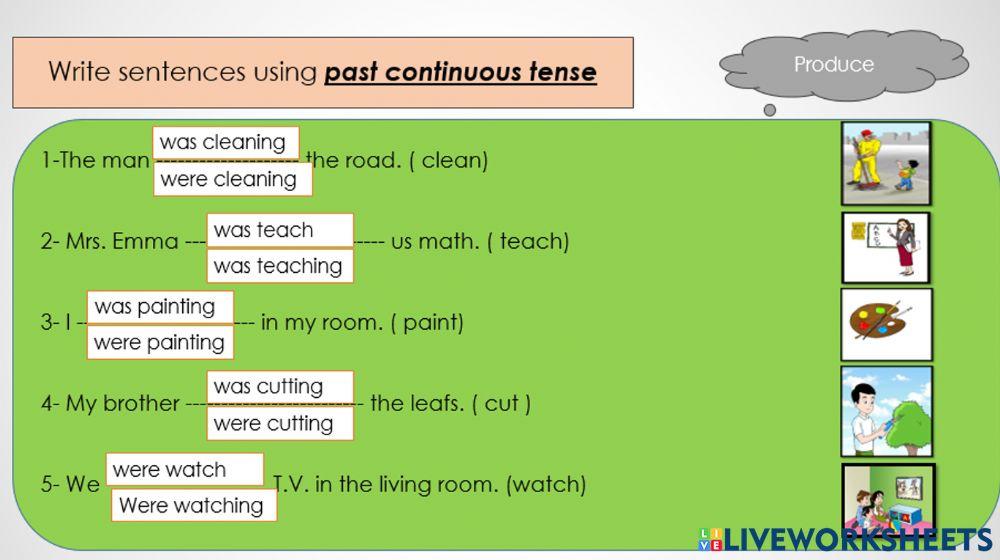 Past Continuous Worksheet online exercise for | Live Worksheets