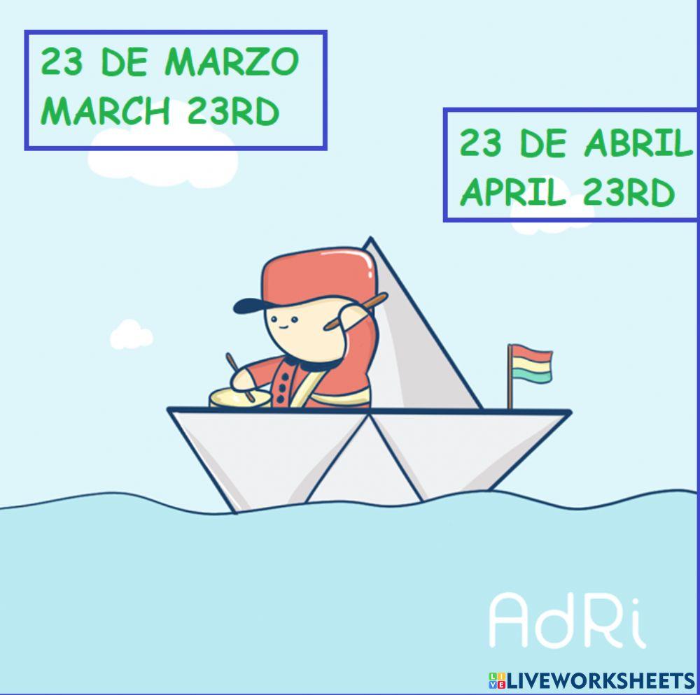 Dia del mar worksheet | Live Worksheets