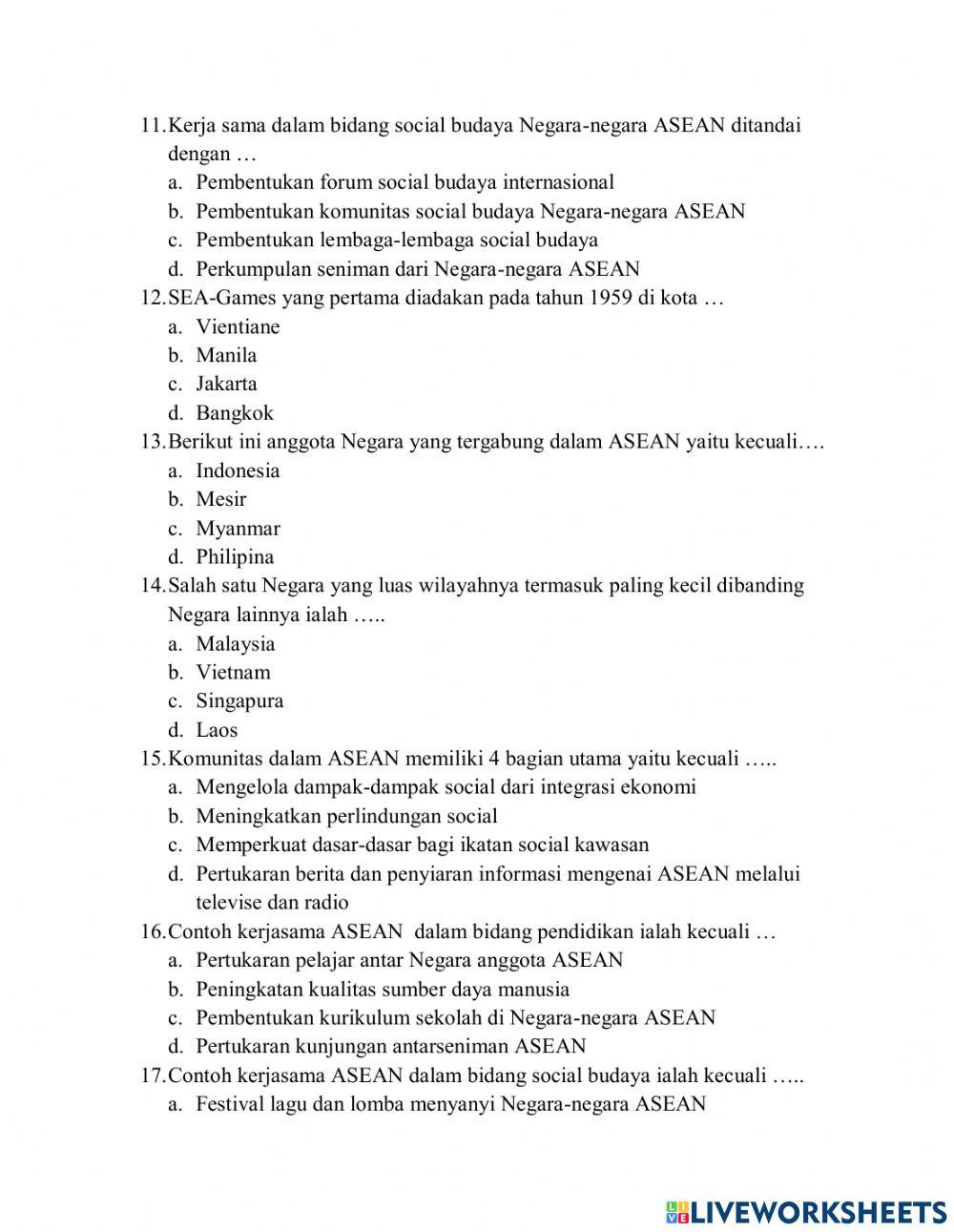 Remidi uts IPS kelas 6 worksheet | Live Worksheets