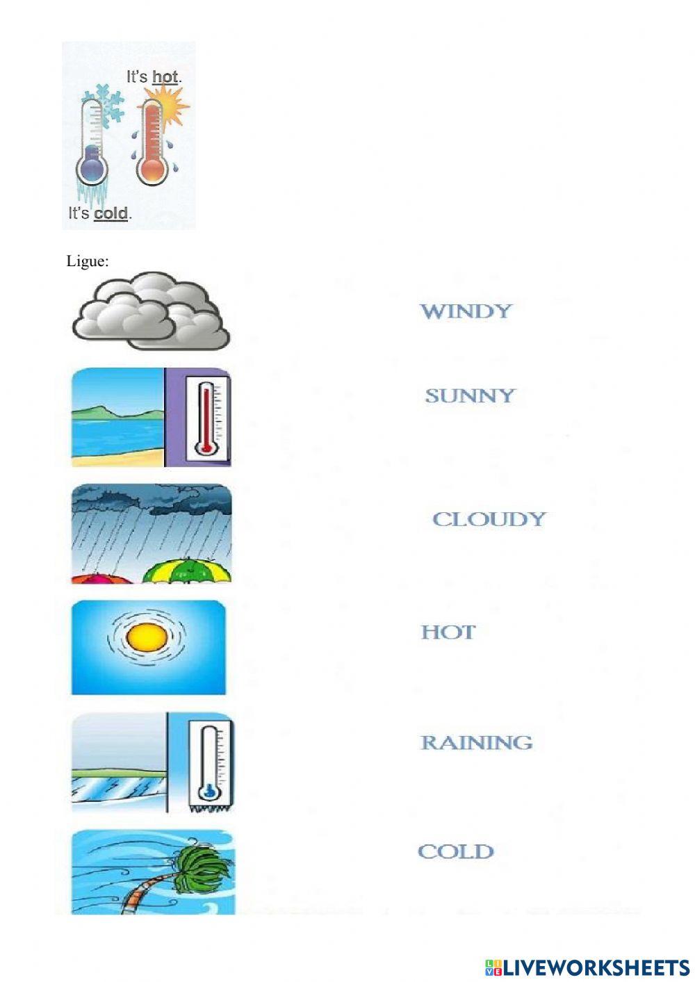 The weather online exercise for 5th | Live Worksheets