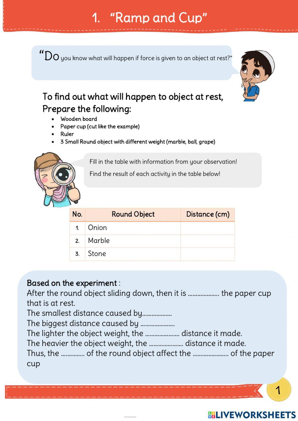 Contact And Non Contact Forces Interactive Worksheet Live, 44% OFF