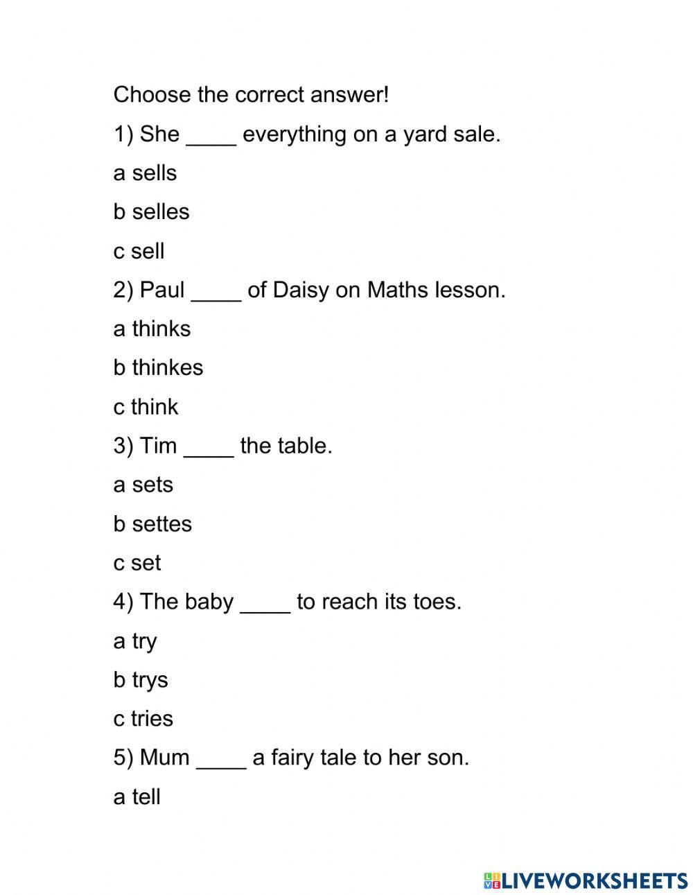 The Calendar | Live Worksheets