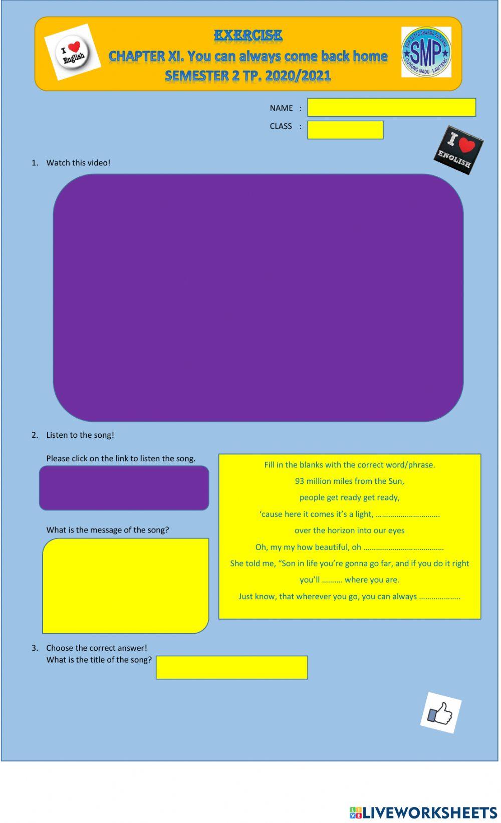 Exercise Chapter XI worksheet | Live Worksheets