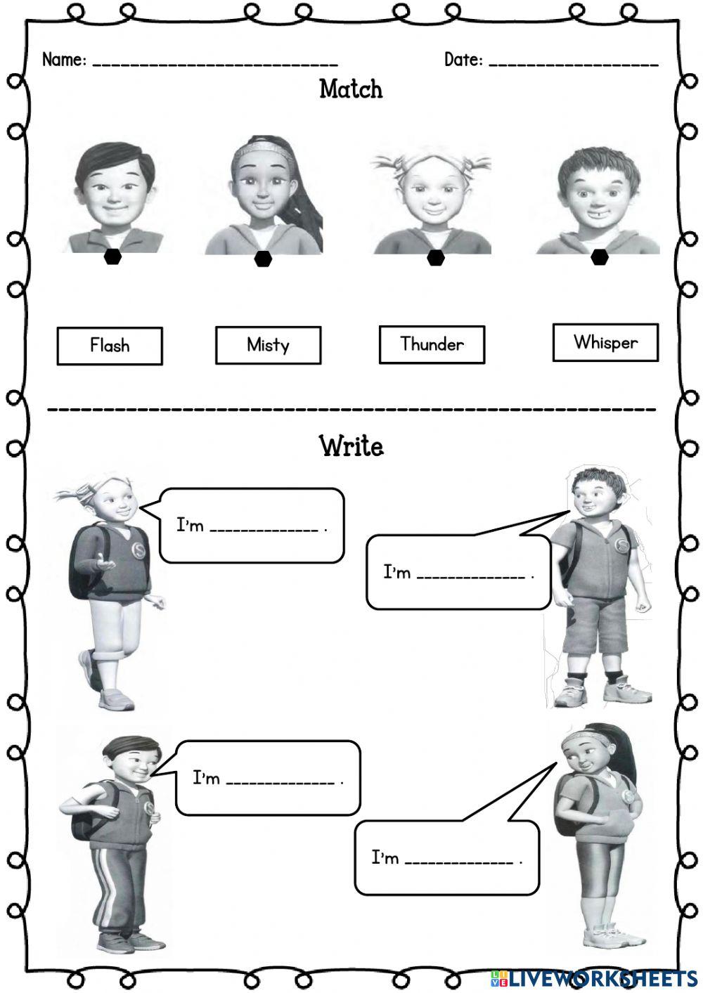 Unit 0: Friends | Free Interactive Worksheets | 841865