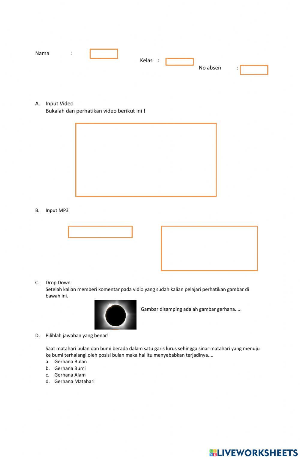 Latihan E-LKPD interactive worksheet | Live Worksheets