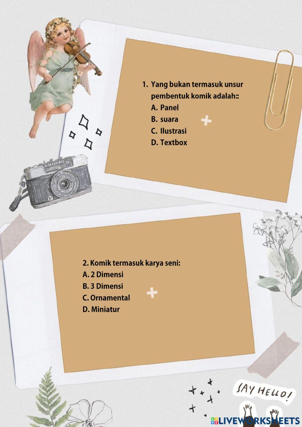 Komik Strip Animasi online exercise for | Live Worksheets