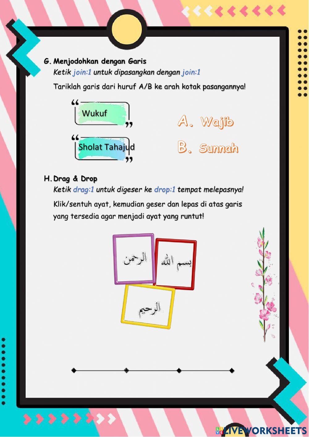 Hikmah Ibadah Haji worksheet | Live Worksheets