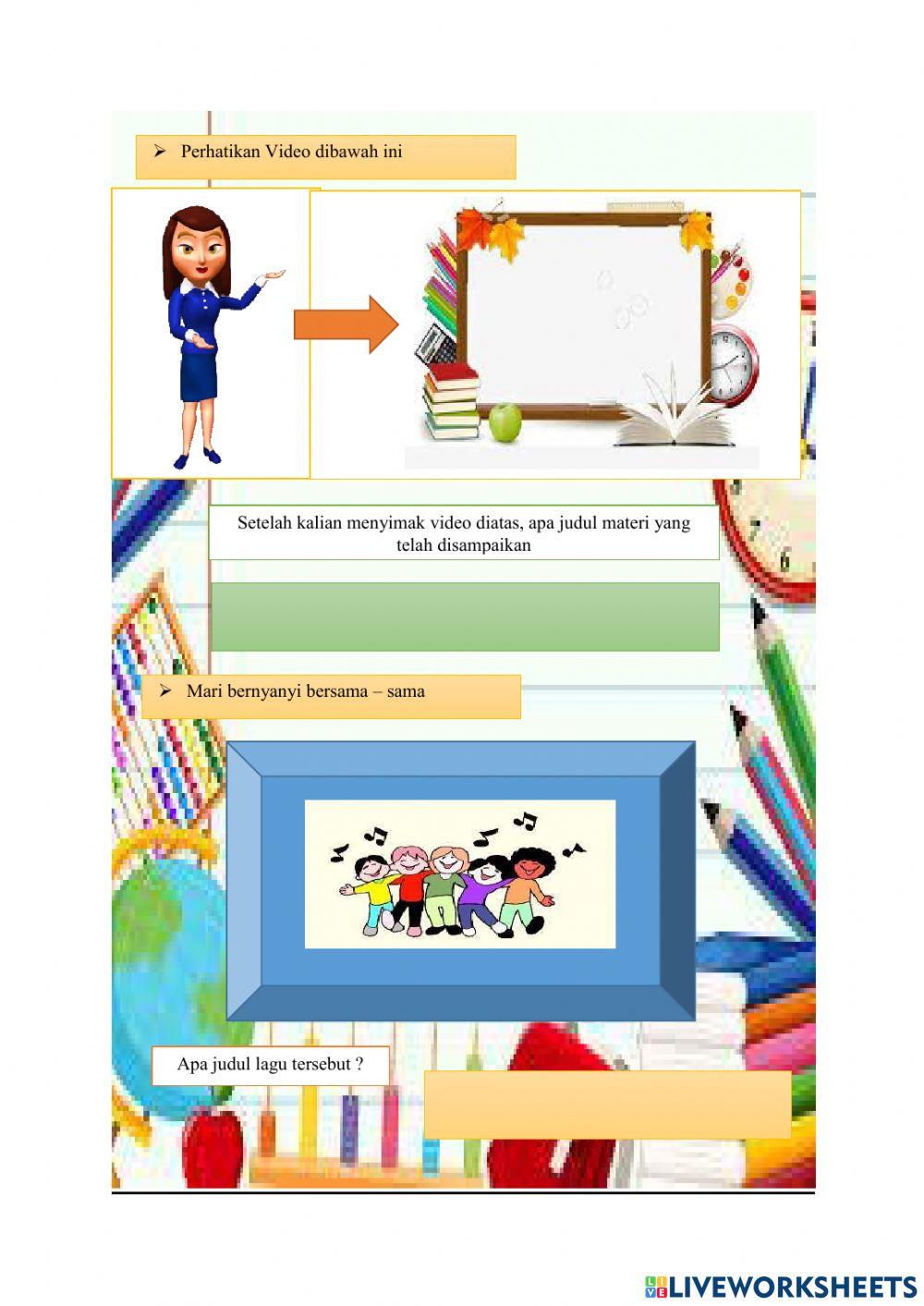 E-lkpd exercise for 1 | Live Worksheets