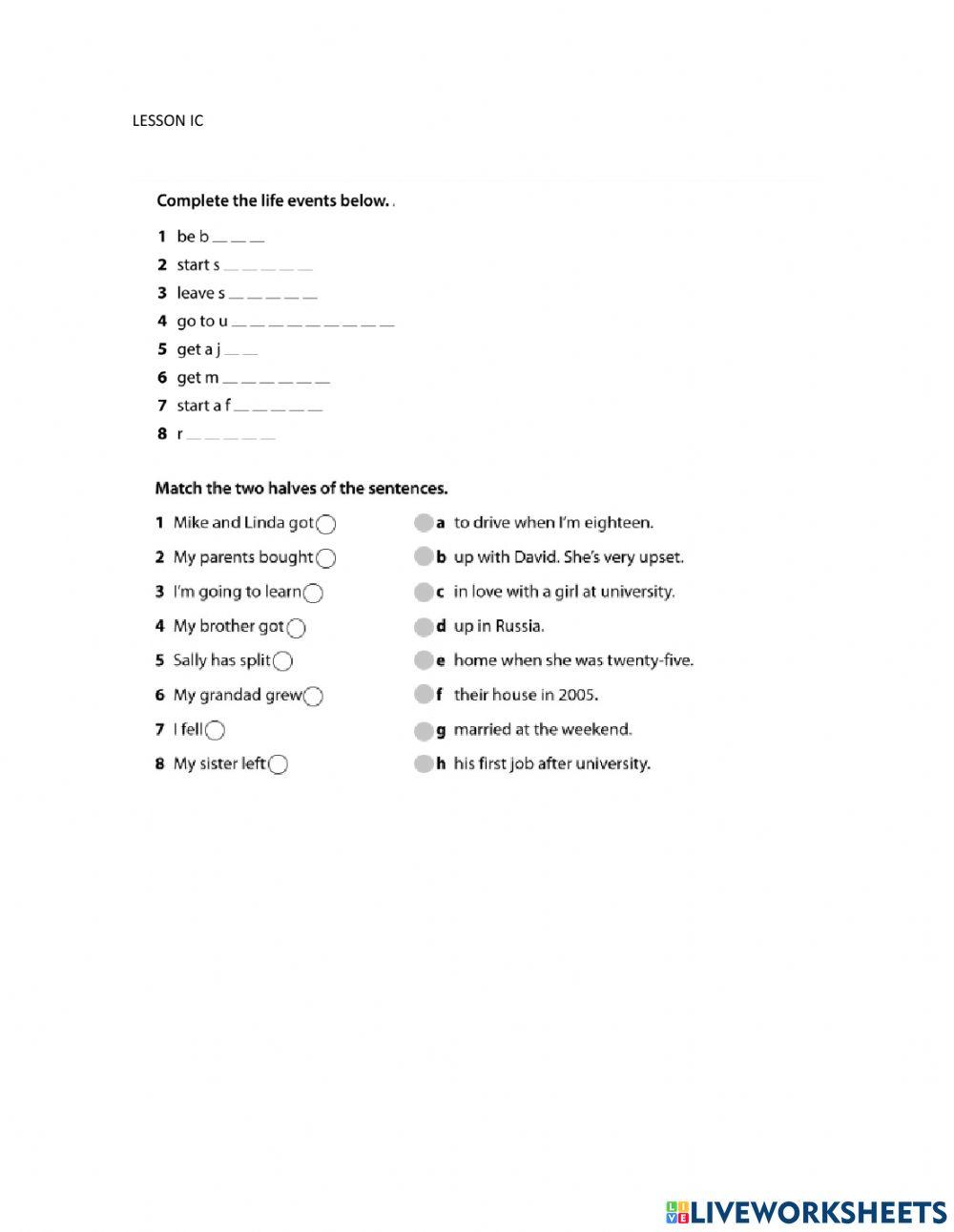 solutions IC worksheet | Live Worksheets