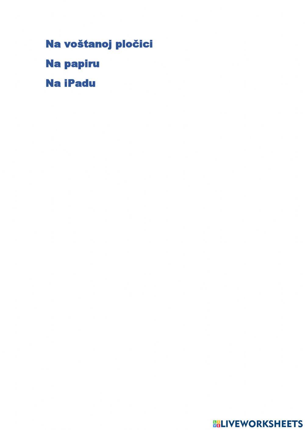 Latinski worksheet | Live Worksheets