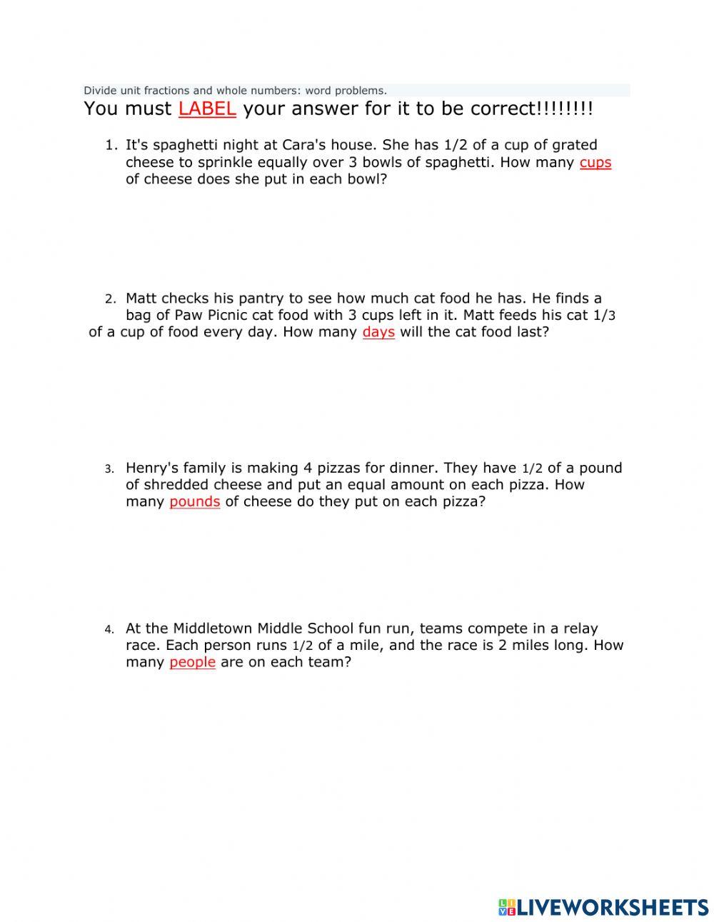 Divide Unit Fractions By Whole Numbers Online Exercise For Live divide-unit-fractions-by-whole-numbers-online-exercise-for-live