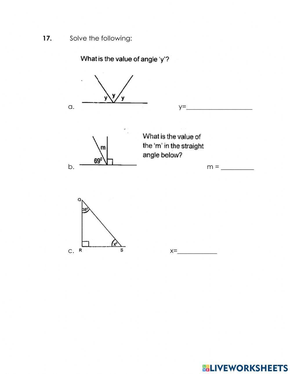 Mathematics Assessment | Live Worksheets