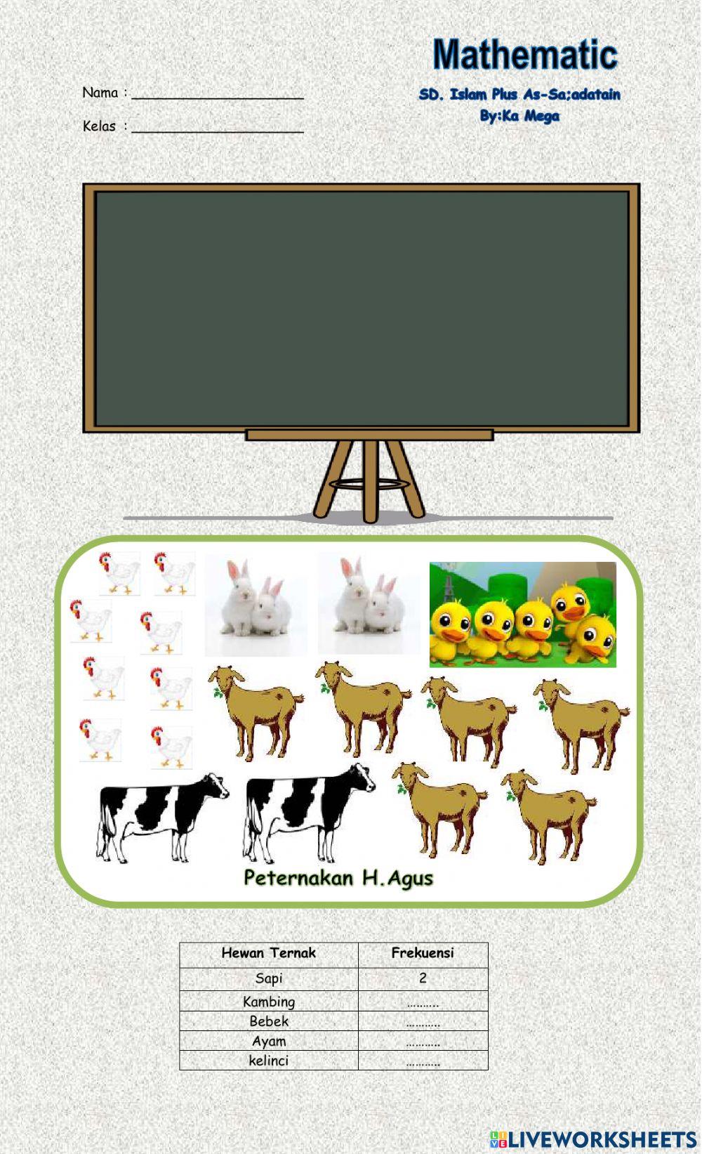 Math online exercise for 4 | Live Worksheets