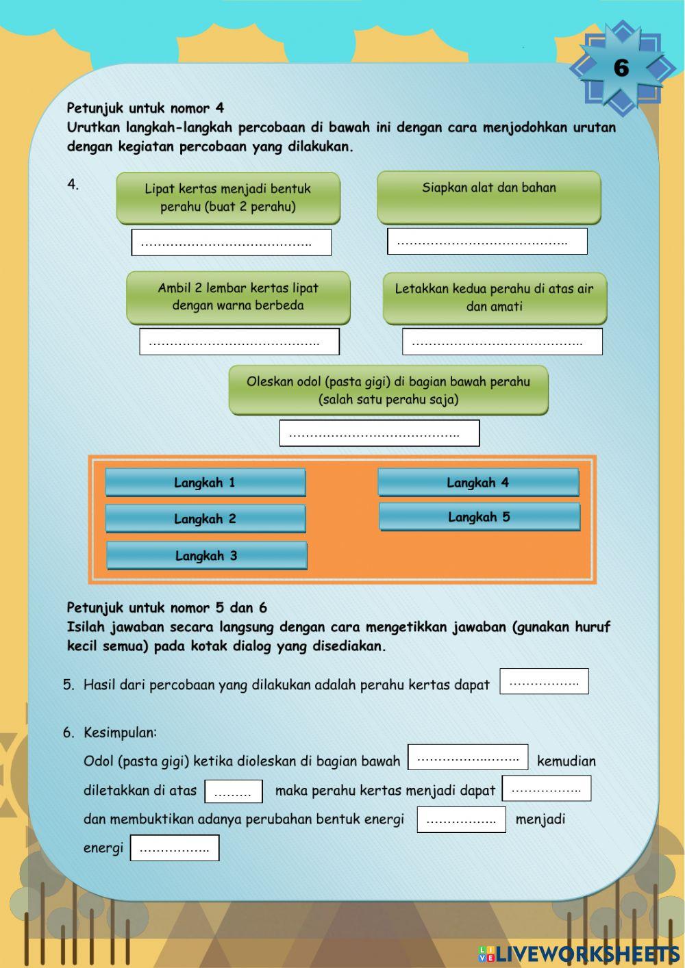 Tema 9 Subtema 2 Pembelajaran 3 (IPA) worksheet | Live Worksheets